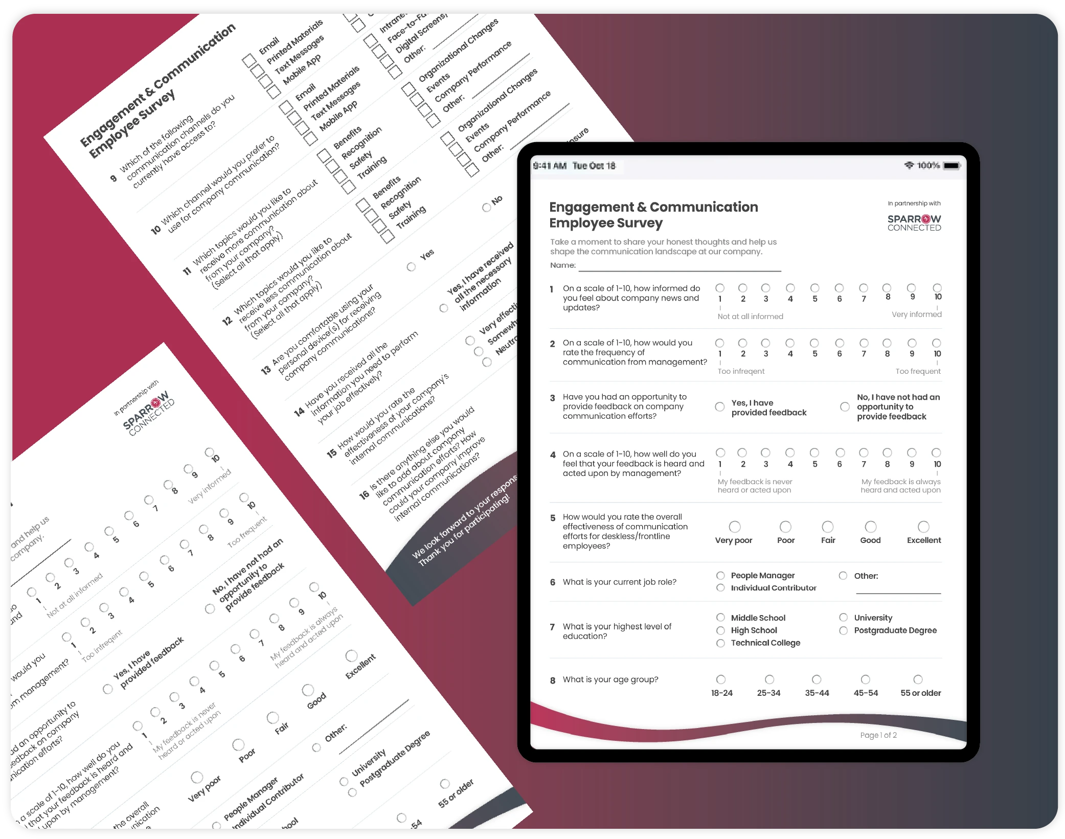 Employee Survey | Sparrow Connected